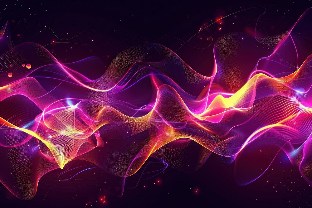 Vibrant abstract digital wave art | Free Photo Illustration - rawpixel
