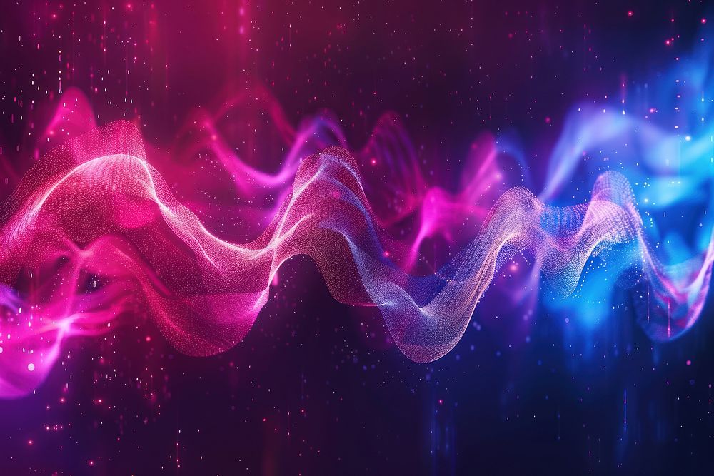 Vibrant abstract digital wave art | Free Photo Illustration - rawpixel