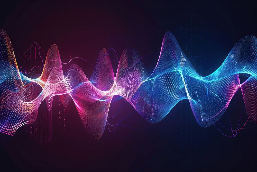 Colorful abstract digital wave pattern | Free Photo Illustration - rawpixel