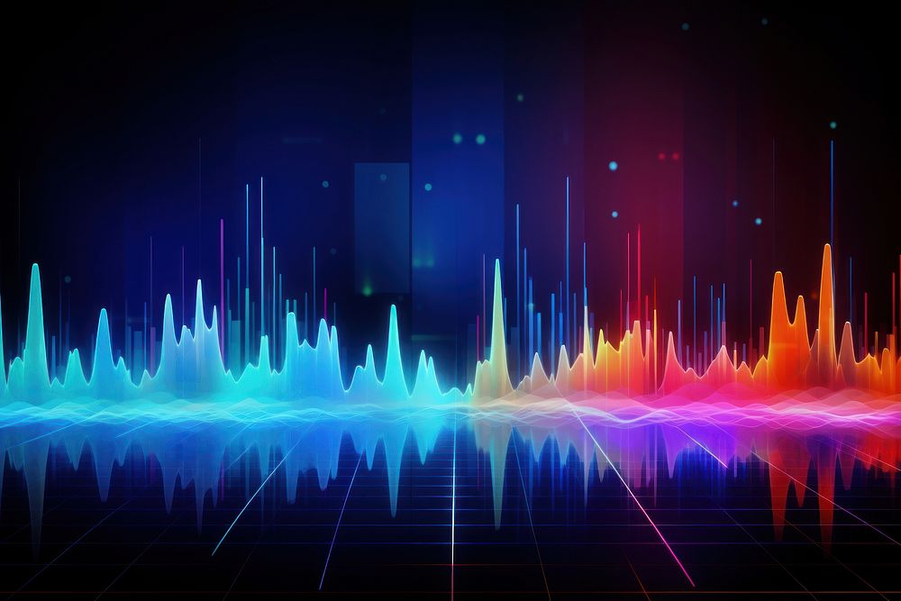 Colorful abstract sound waves | Free Photo Illustration - rawpixel