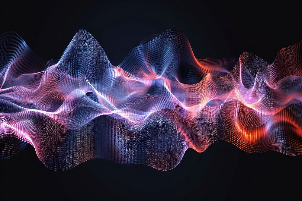 Abstract colorful flowing wave pattern | Premium Photo Illustration ...
