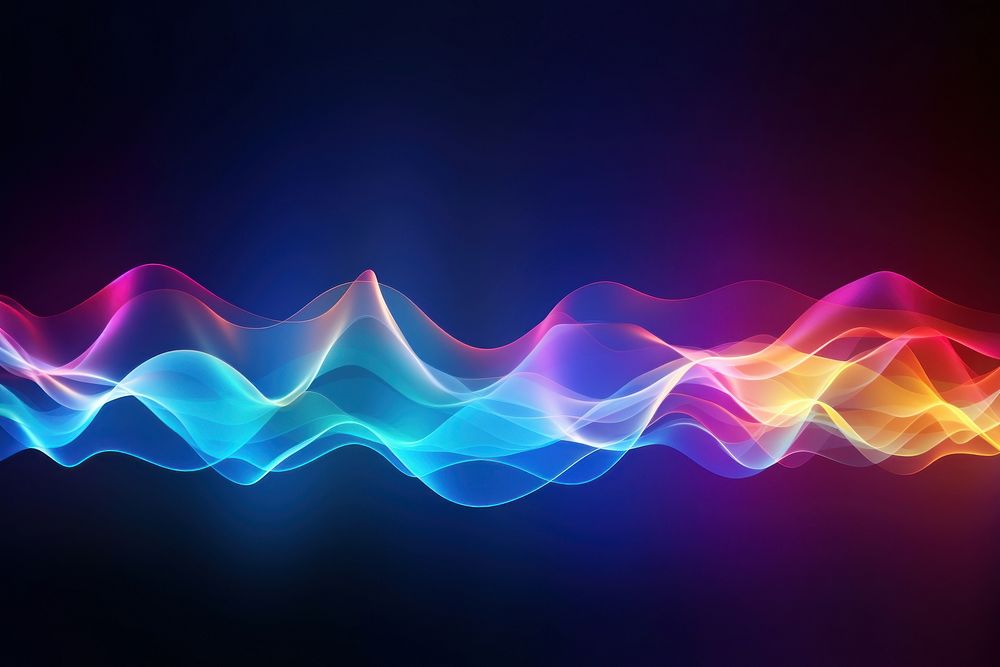 Colorful abstract light wave pattern | Free Photo Illustration - rawpixel