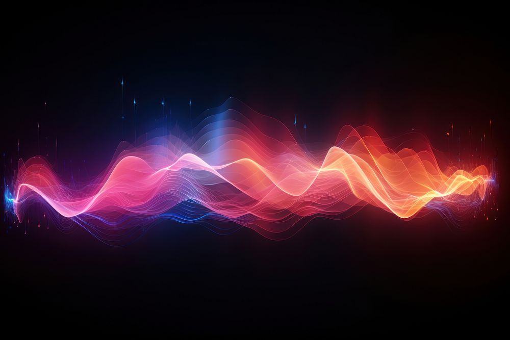 Colorful abstract light wave pattern | Free Photo Illustration - rawpixel