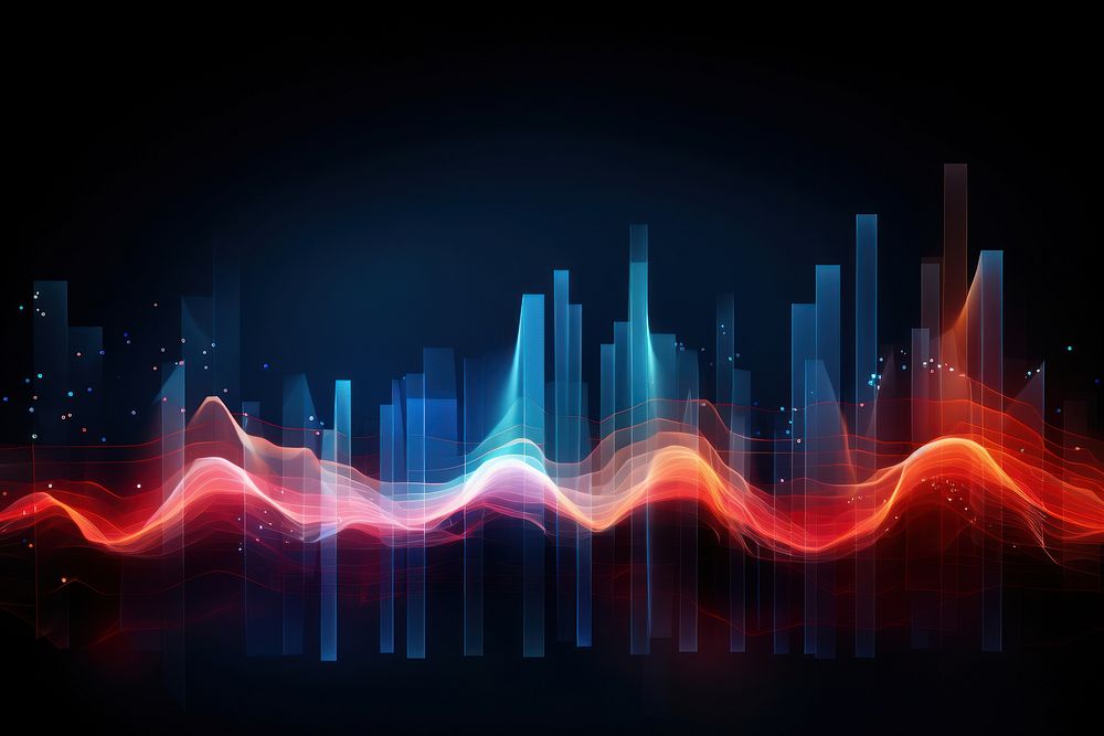 Abstract colorful soundwave illustration | Free Photo Illustration ...