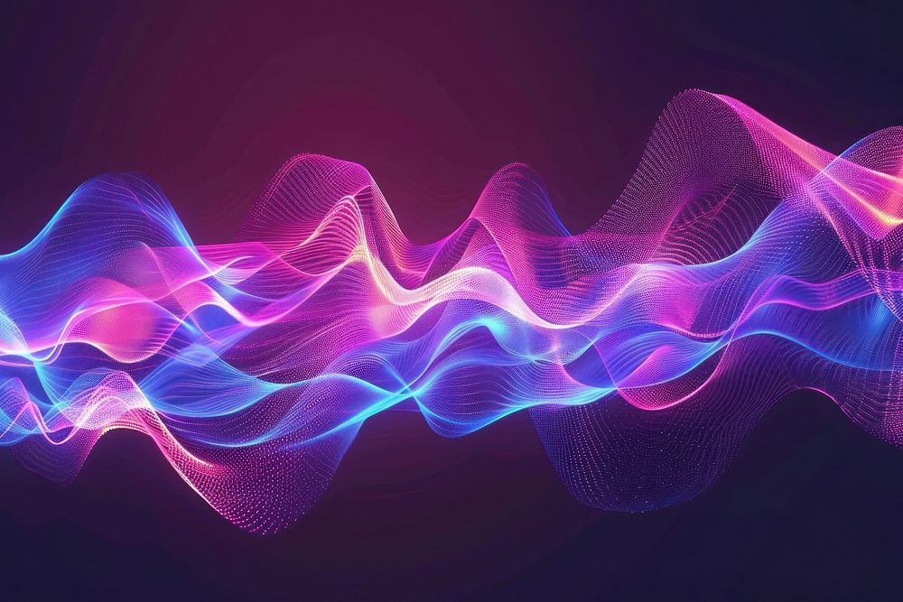 Vibrant abstract digital wave art | Free Photo Illustration - rawpixel