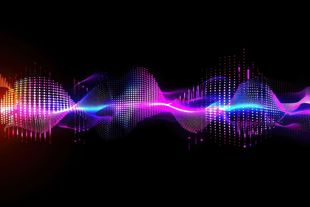 Vibrant digital soundwave visualization | Free Photo Illustration ...