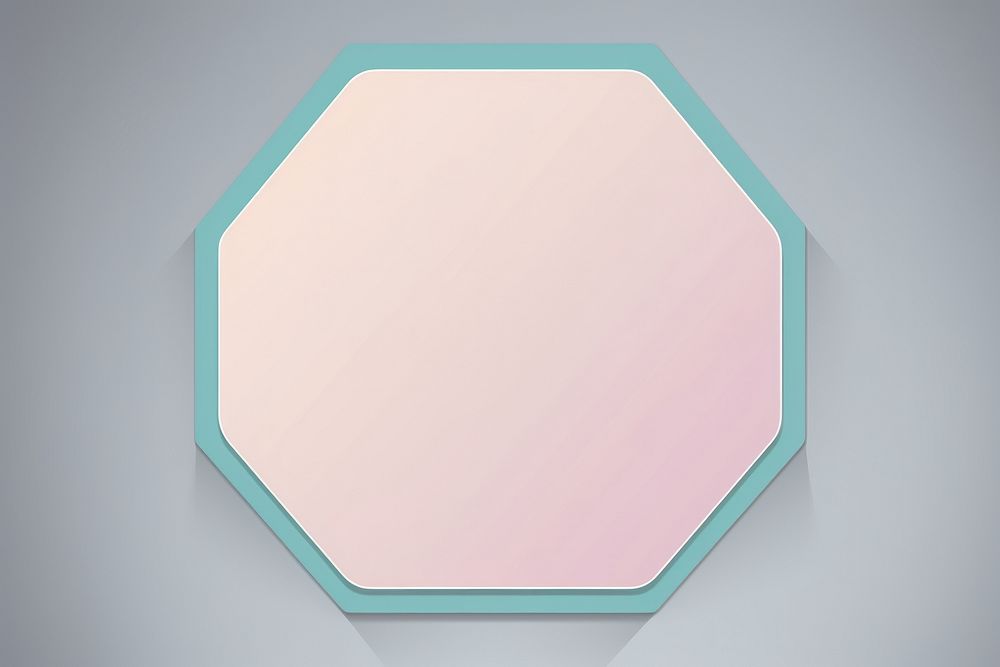 Modern octagonal pastel frame | Free Photo Illustration - rawpixel