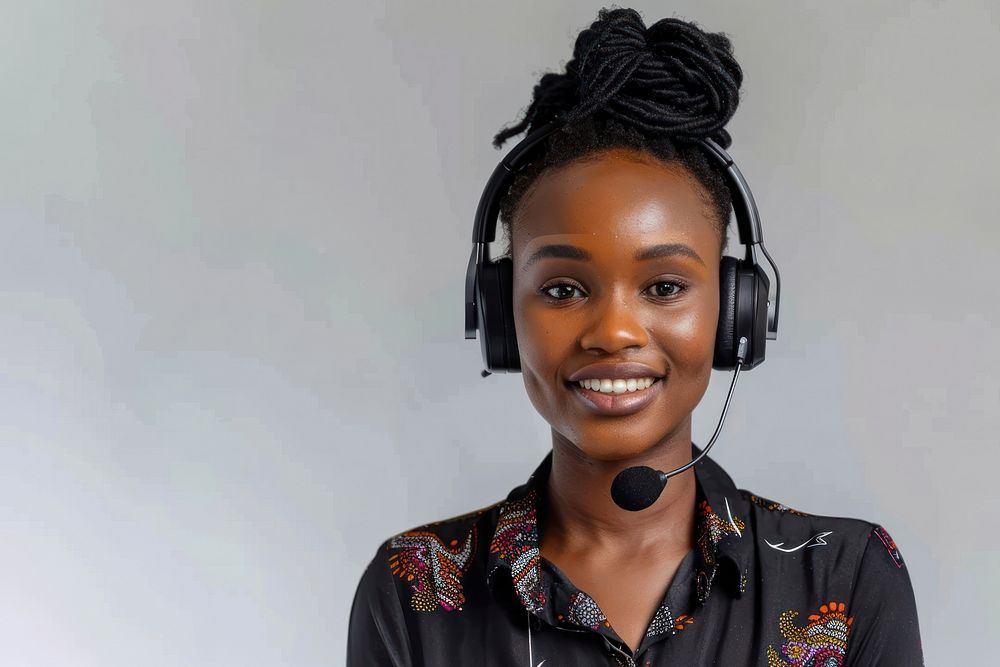 Friendly customer service representative smiling | Free Photo - rawpixel