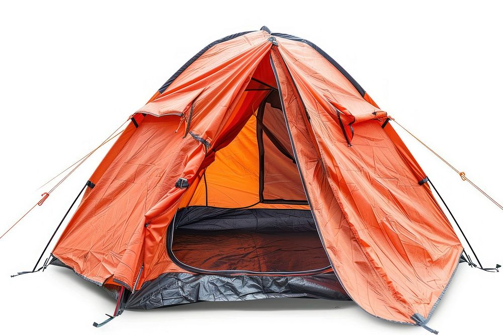 Orange camping tent isolated outdoors | Free Photo - rawpixel