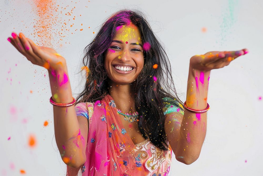 Joyful Holi celebration with colors | Free Photo - rawpixel
