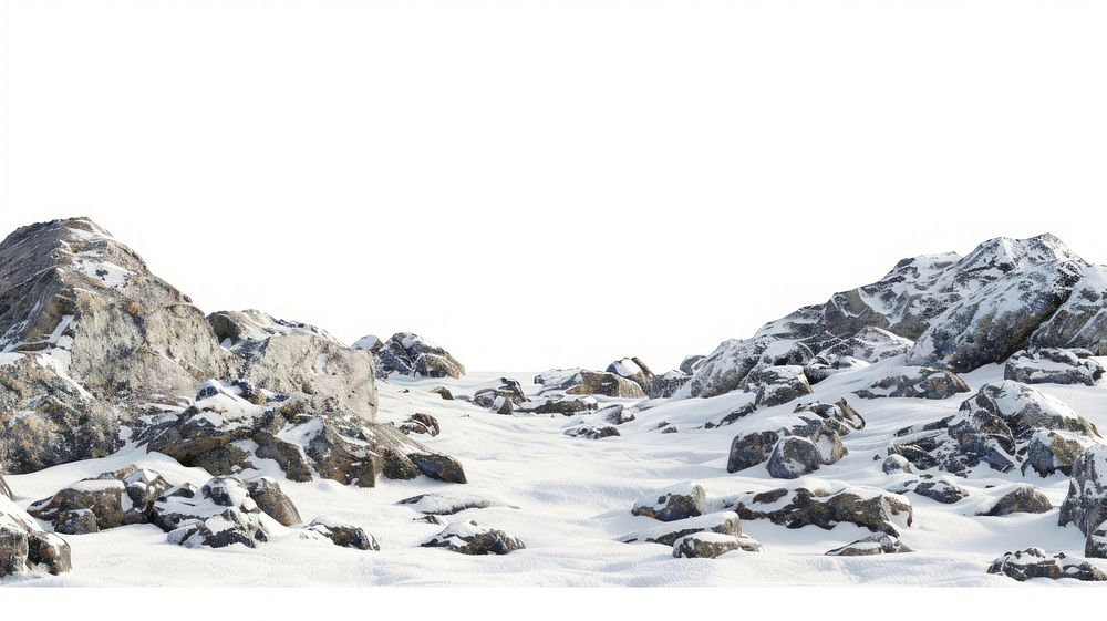 Snowy rocky field hills transportation | Free Photo - rawpixel
