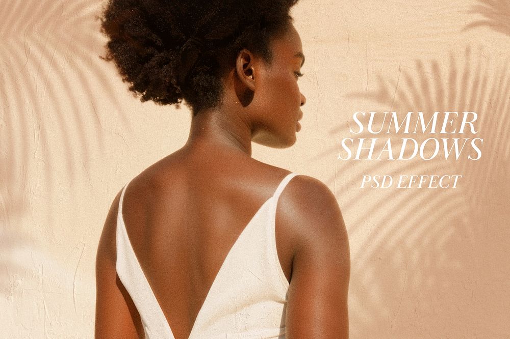 Summer Shadows PSD Effect | Premium PSD Add-on - rawpixel