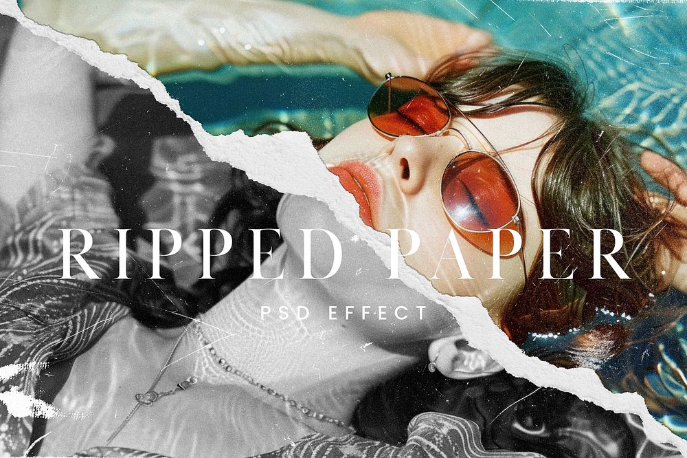 Ripped Paper PSD Effect | Premium PSD Add-on - rawpixel
