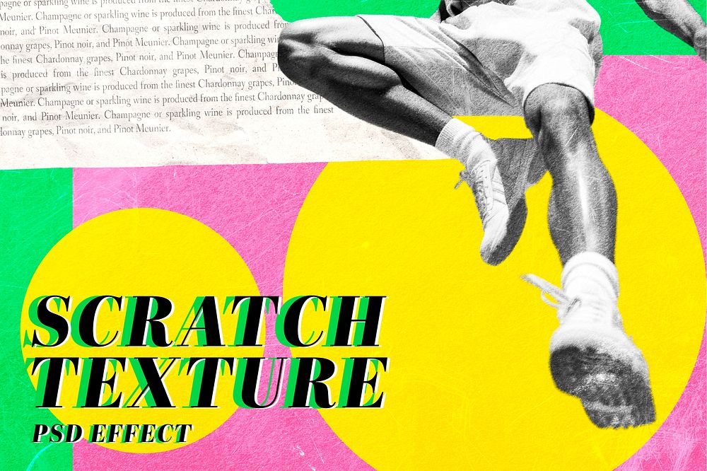 Scratch texture PSD effect | Premium PSD Add-on - rawpixel