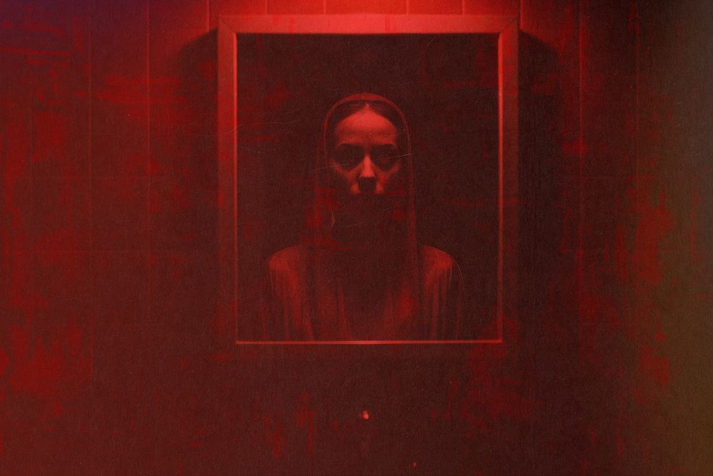 Eerie red-lit portrait photo | Free Photo - rawpixel