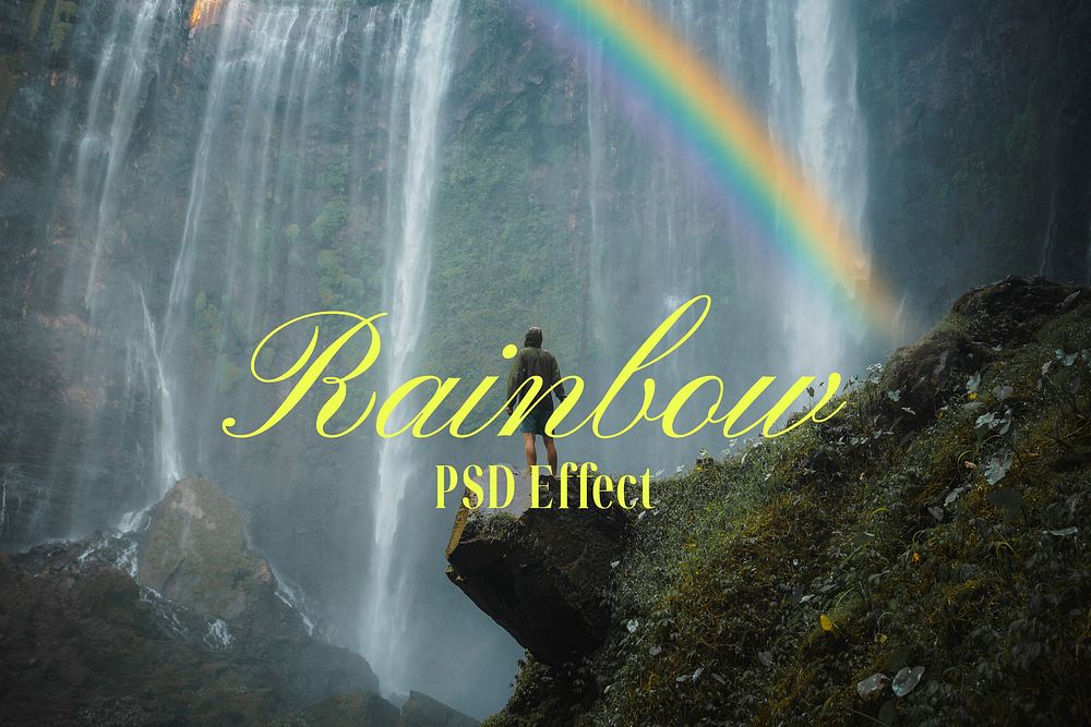 Rainbow PSD Effect | Premium PSD Add-on - rawpixel