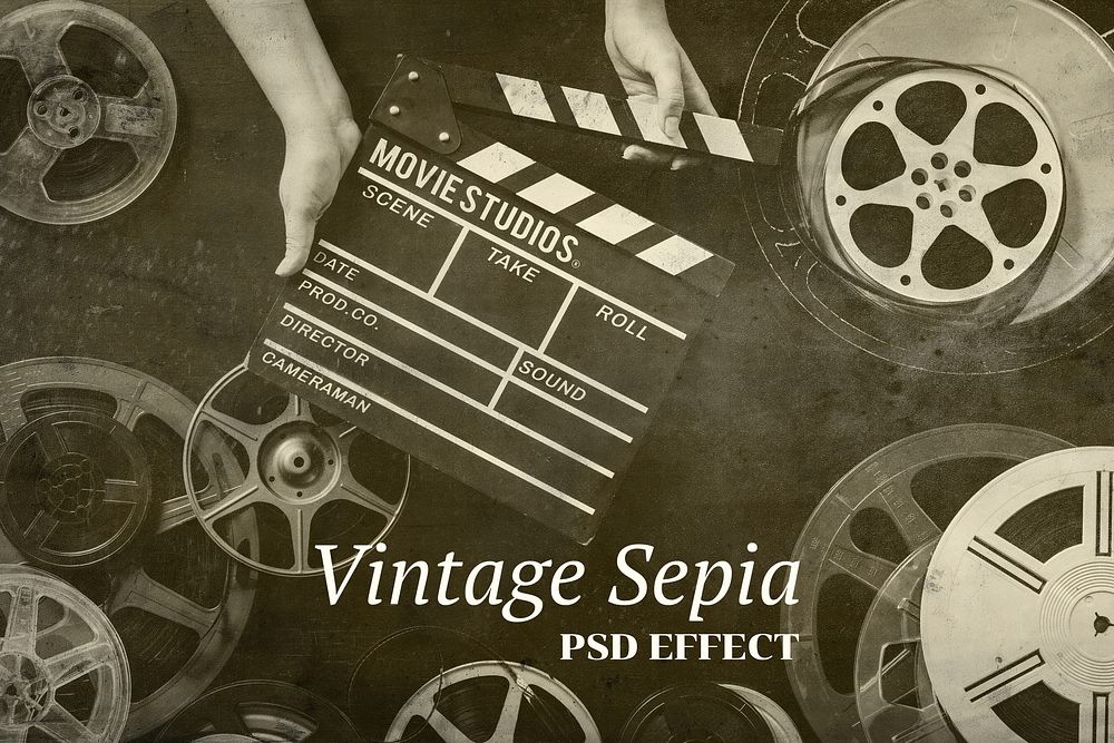 Vintage Sepia PSD Effect | Premium PSD Add-on - rawpixel