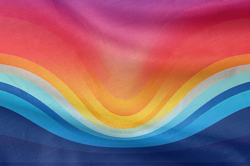 Vibrant abstract gradient waves | Free Photo Illustration - rawpixel