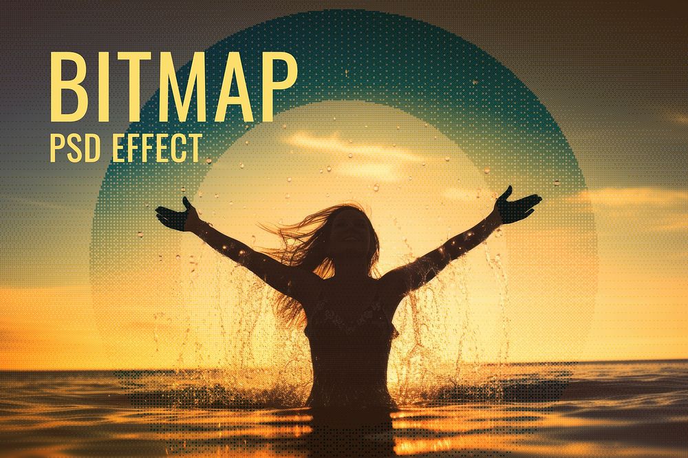 Bitmap PSD Effect | Premium PSD Add-on - rawpixel