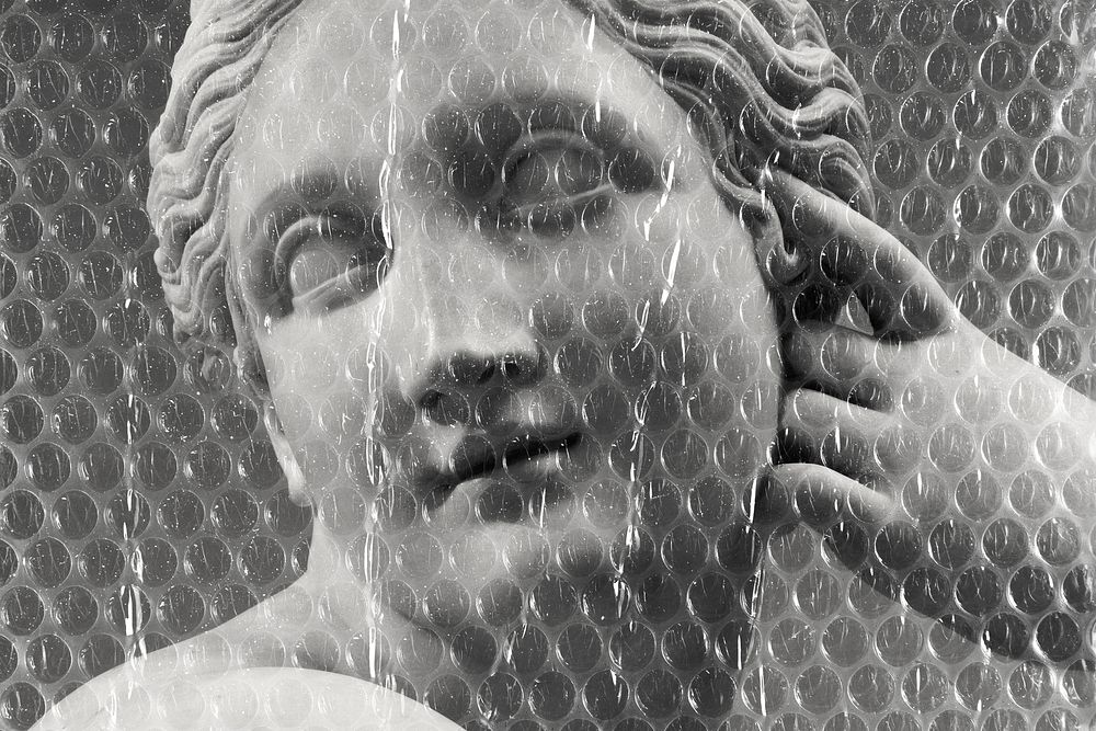 Classical statue wrapped bubble wrap | Free Photo - rawpixel