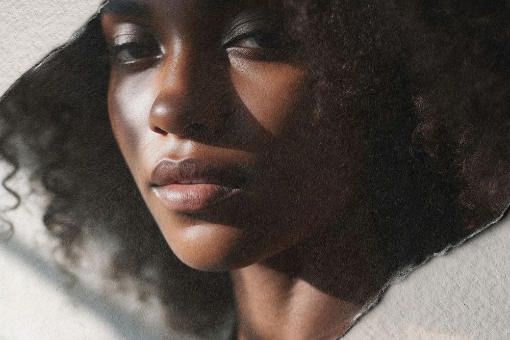 Artistic portrait with textured overlay | Free Photo - rawpixel