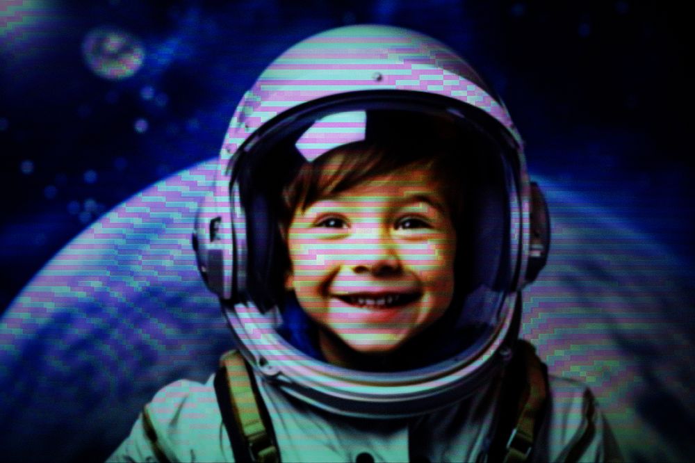 Happy child astronaut space adventure | Free Photo - rawpixel