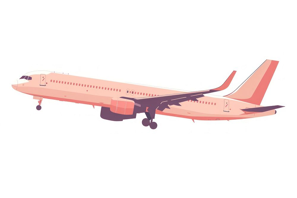 Modern airplane in flight illustration | Free Photo Illustration - rawpixel