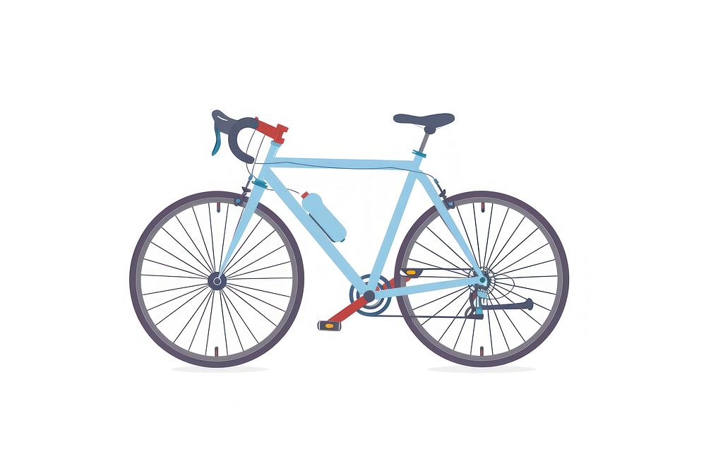 Blue road bike illustration | Free Photo Illustration - rawpixel