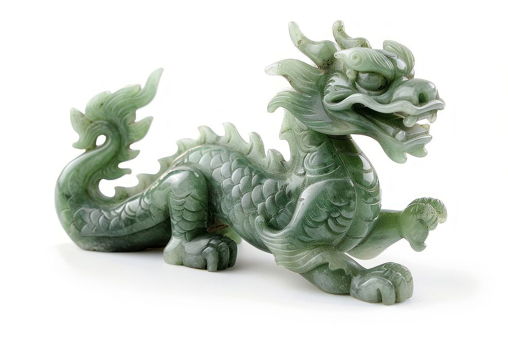 Green jade dragon sculpture | Free Photo - rawpixel