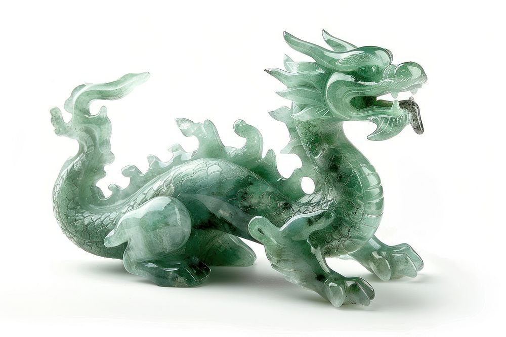 Elegant jade dragon sculpture | Free Photo - rawpixel