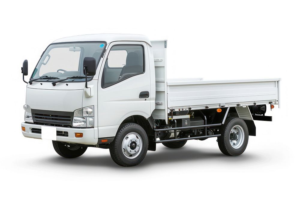 White flatbed delivery truck | Free Photo - rawpixel