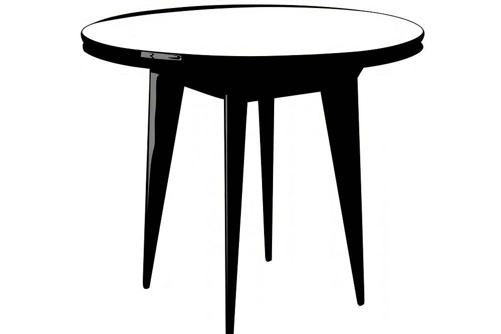 Modern table silhouette clip art | Free Photo Illustration - rawpixel