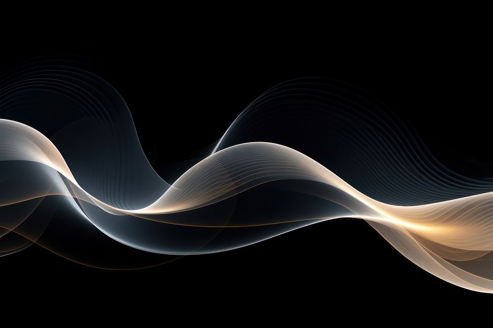 Abstract wave light background | Free Photo Illustration - rawpixel