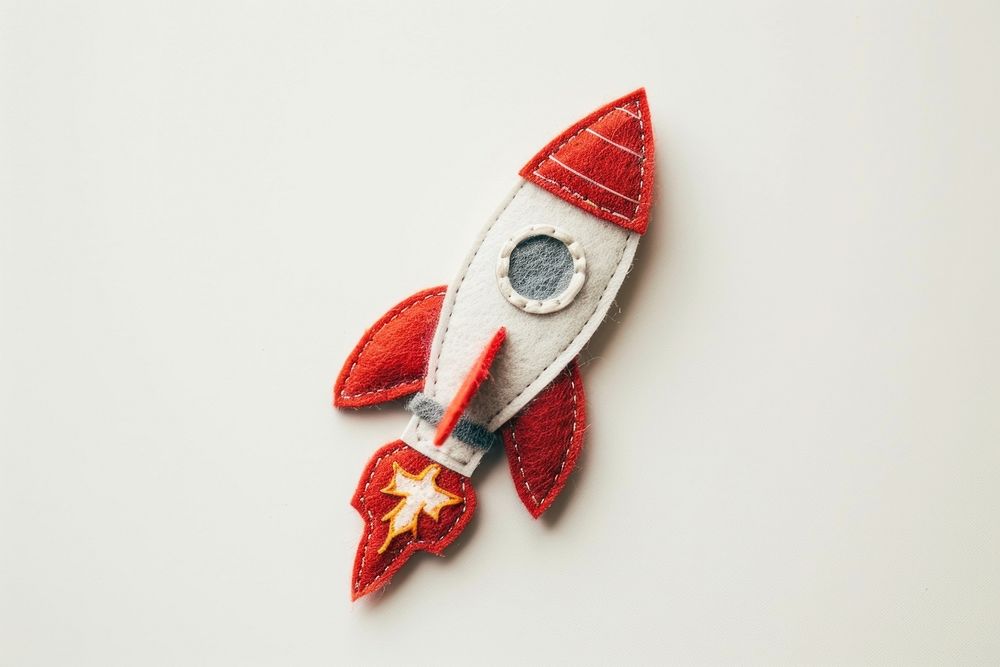 Handmade felt rocket ship toy | Free Photo - rawpixel
