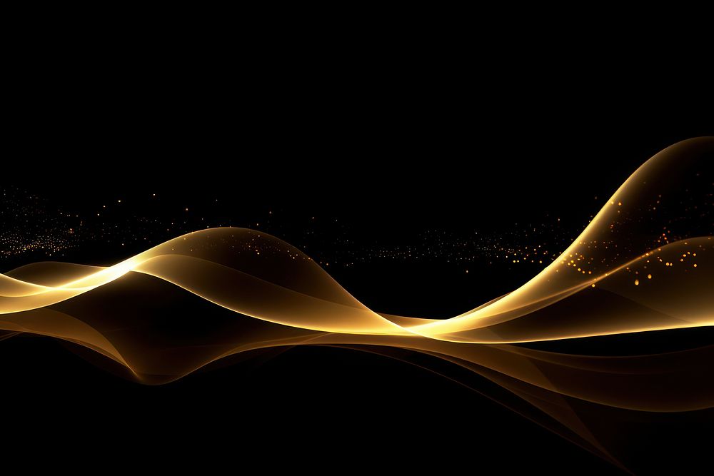Abstract golden wave light illustration | Free Photo Illustration ...