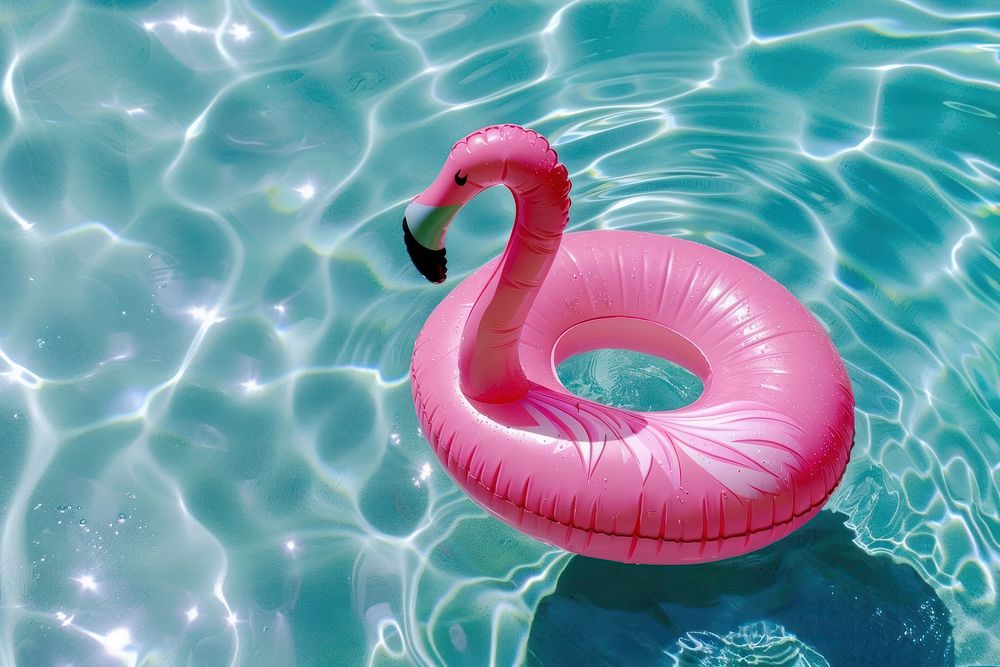 Pink flamingo pool float | Free Photo - rawpixel