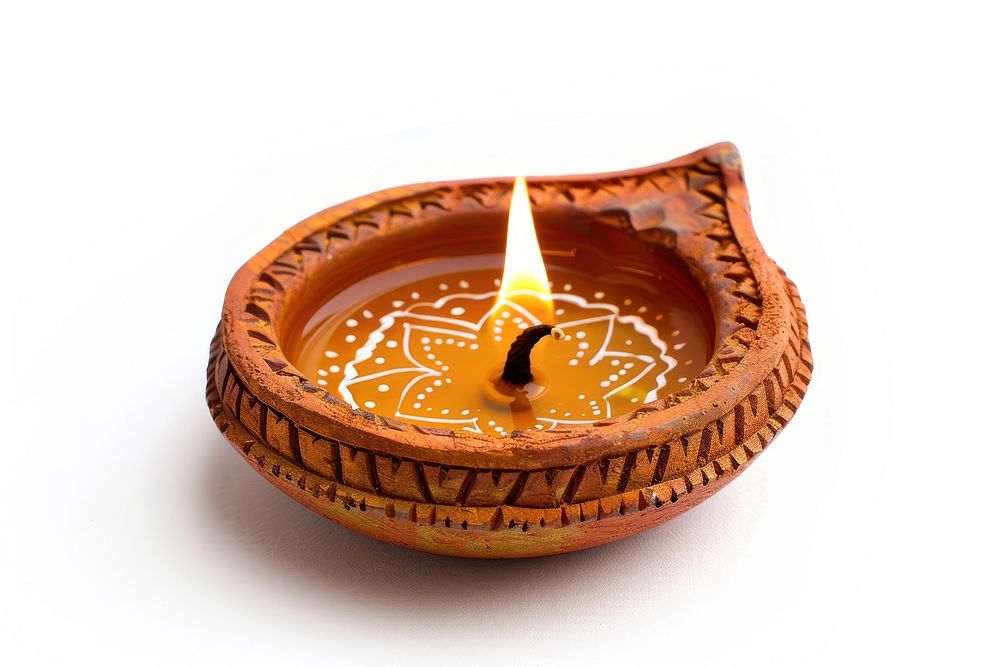 Traditional Diya oil lamp lit | Free Photo - rawpixel