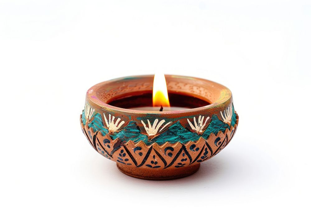 Traditional decorative clay diya | Free Photo - rawpixel
