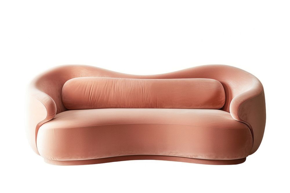 Pastel peach sofa furniture armchair | Premium Photo - rawpixel