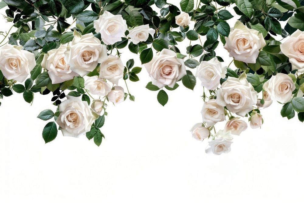 Elegant white roses with greenery | Free Photo - rawpixel