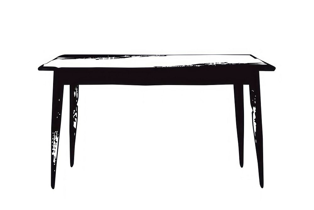 Table silhouette clip art furniture | Free Photo Illustration - rawpixel