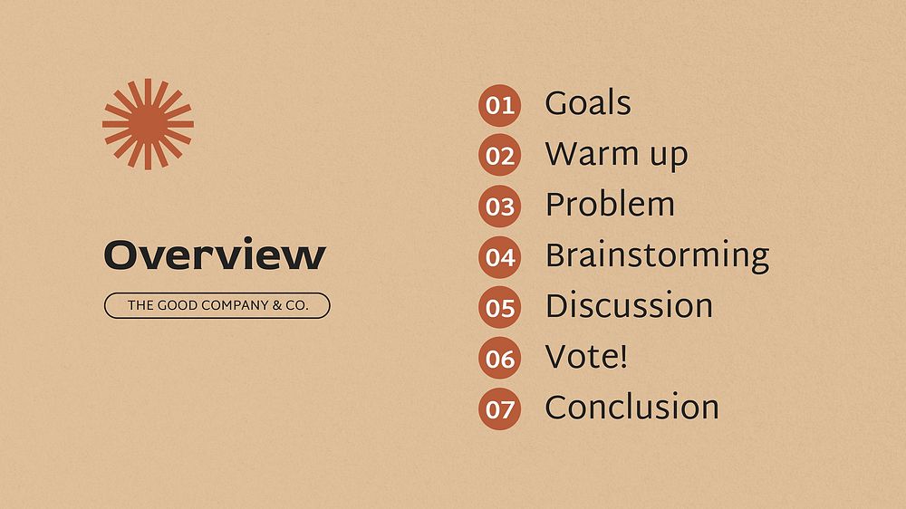 Brown brainstorm session presentation template | Premium Vector Template - rawpixel