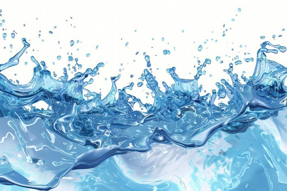 Dynamic water splash illustration | Free Photo Illustration - rawpixel