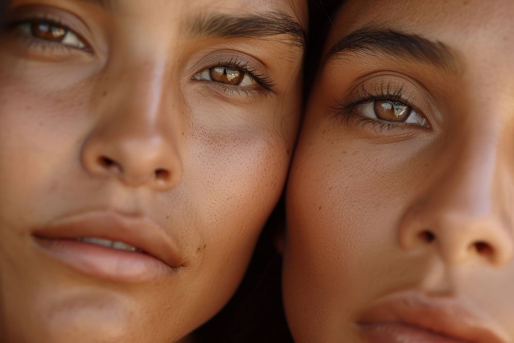 Close-up portrait of two faces | Free Photo - rawpixel