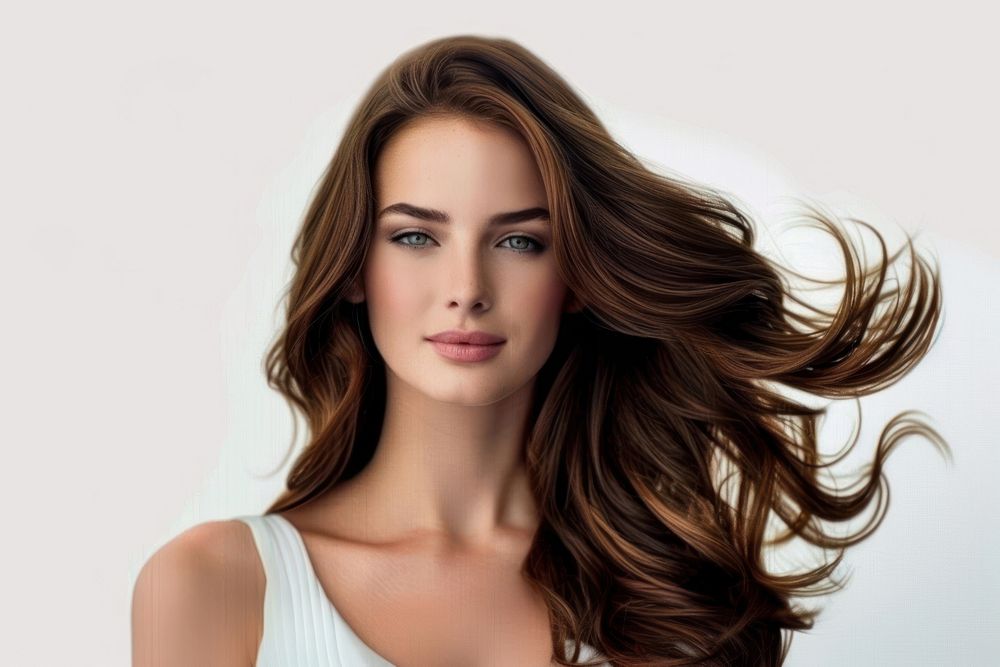 Elegant woman with flowing hair | Free Photo - rawpixel