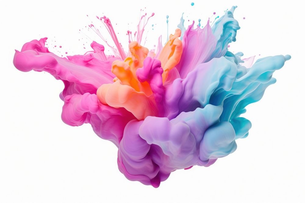 Pastel paint splash graphics blossom | Free Photo Illustration - rawpixel