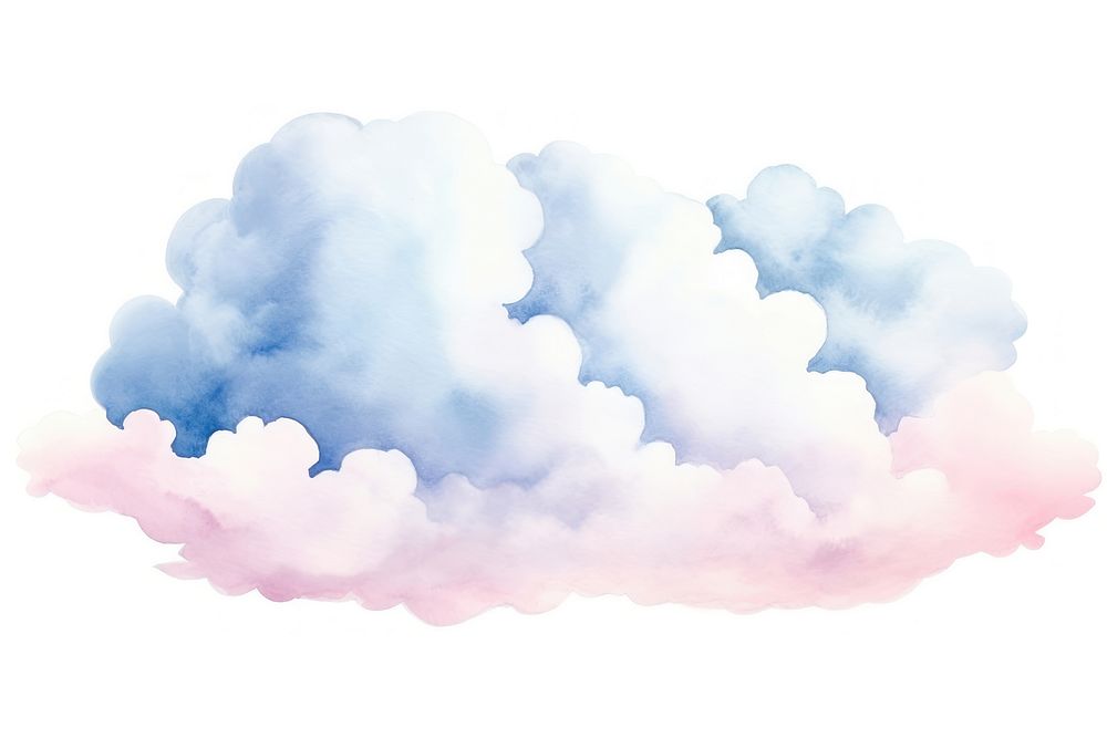 Dreamy watercolor clouds illustration | Free Photo Illustration - rawpixel