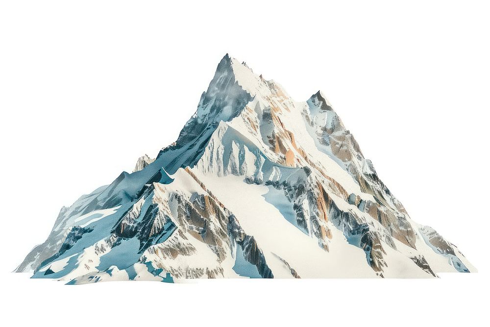Snow mountain shape collage cutouts | Free Photo Illustration - rawpixel