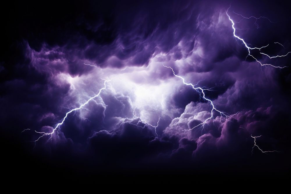 Dramatic purple lightning storm sky | Free Photo - rawpixel