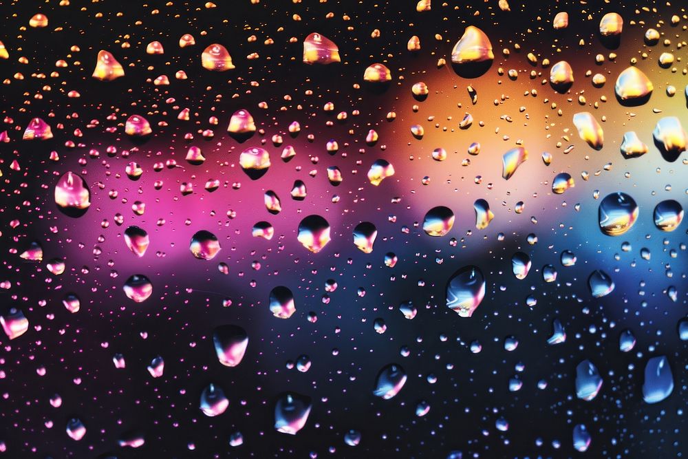 Colorful raindrops on glass | Free Photo - rawpixel